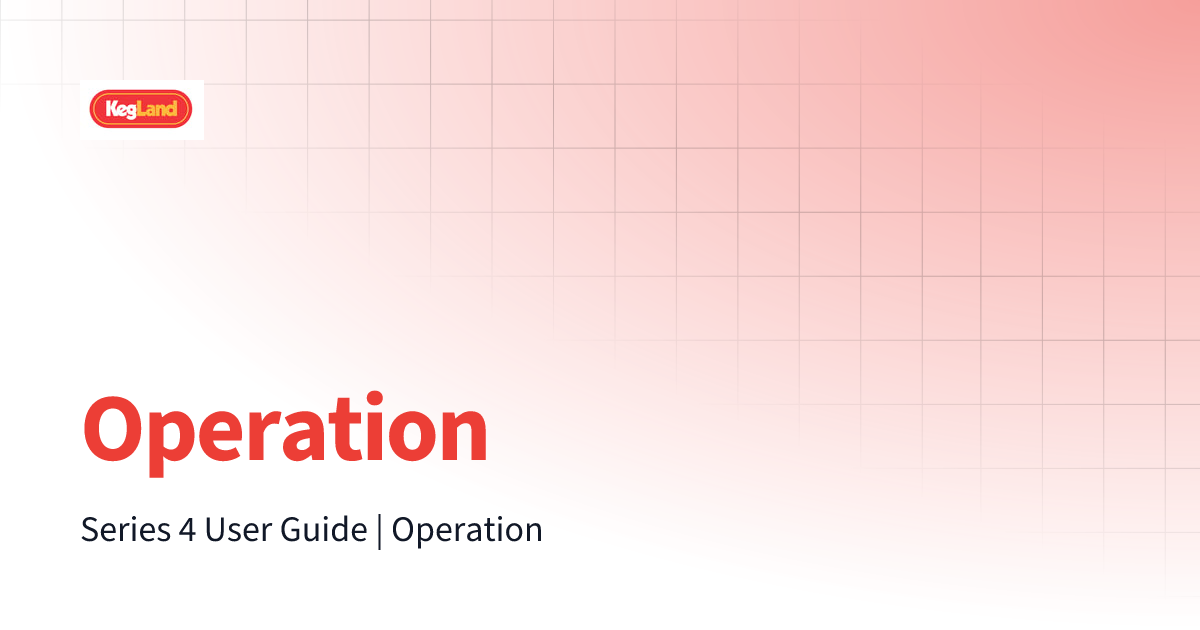 Operation | Product Documentation
