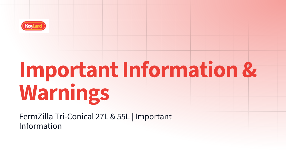 Important Information & Warnings | Product Documentation