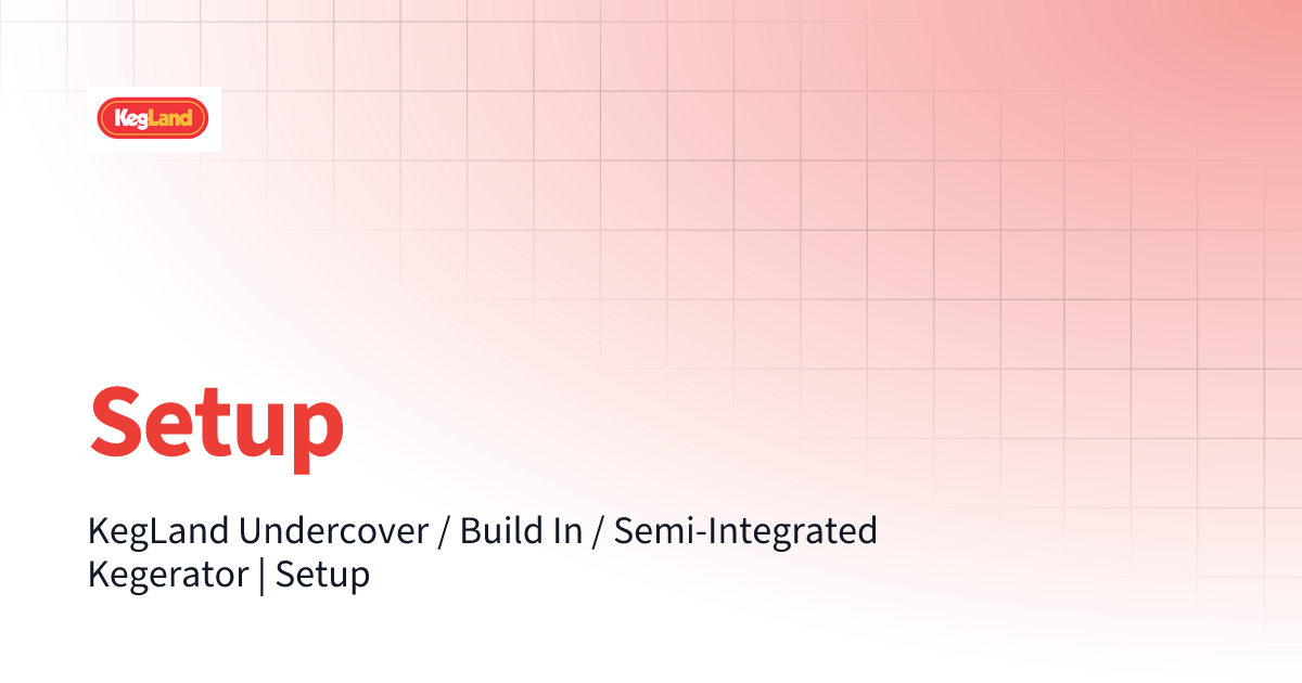 Setup | Product Documentation