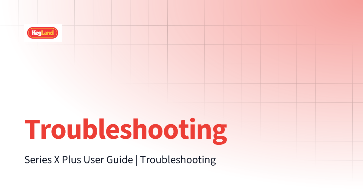 Troubleshooting | Product Documentation