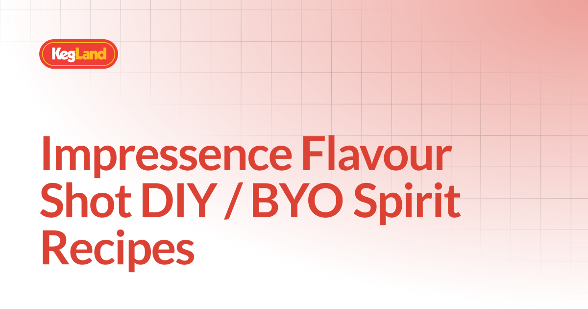 Impressence Flavour Shot DIY / BYO Spirit Recipes | Recipes